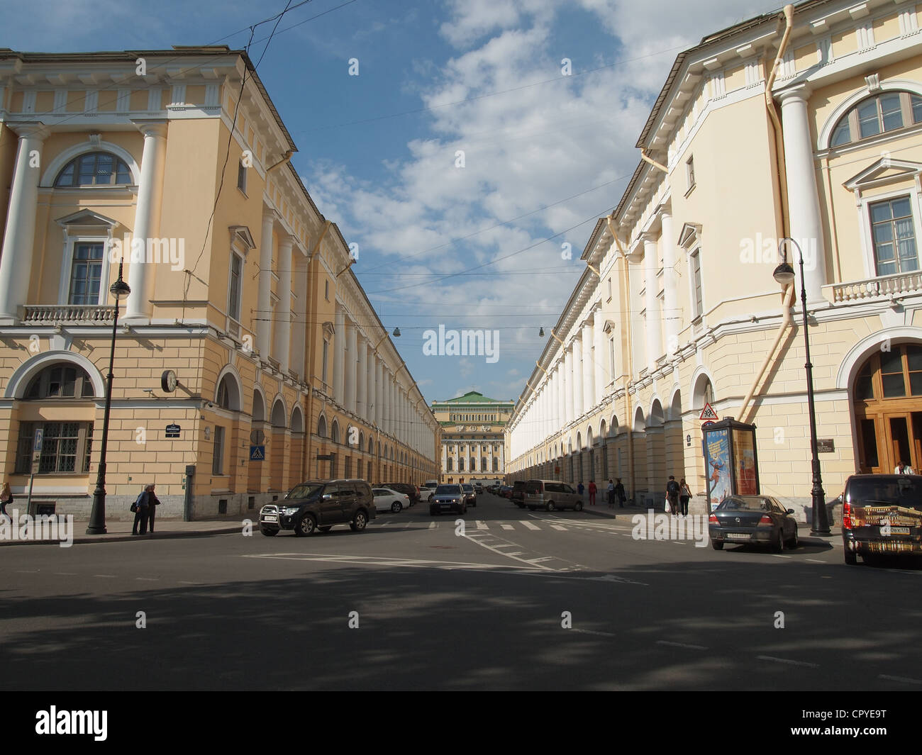 Rossi Street in St. Petersburg, Russia Stock Photo - Alamy