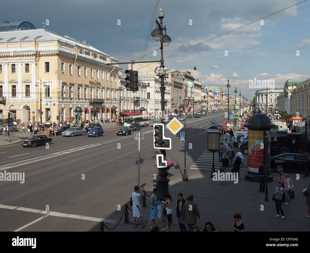 The Nevsky Prospect in St. Petersburg, Russia Stock Photo - Alamy