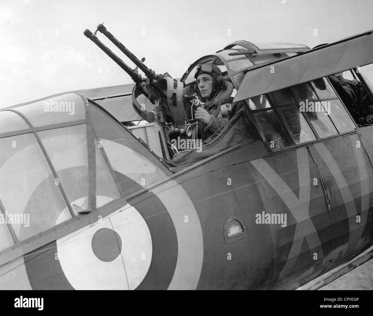 WESTLAND LYSANDER of No 225 Squadron RAF at Odiham in 1940 Stock Photo ...