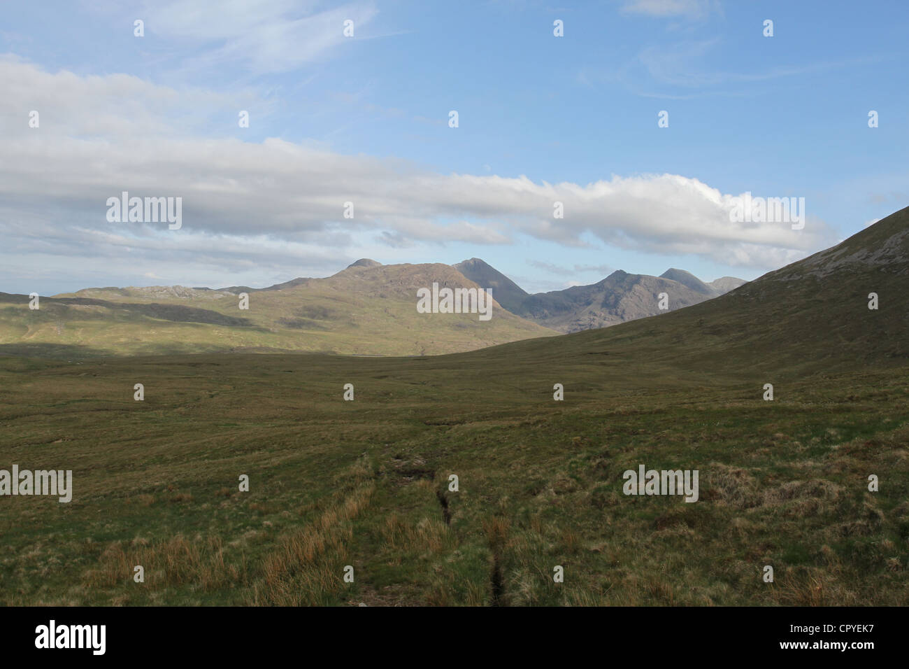 Peaks of Isle of Rum Scotland May 2012 Stock Photo - Alamy