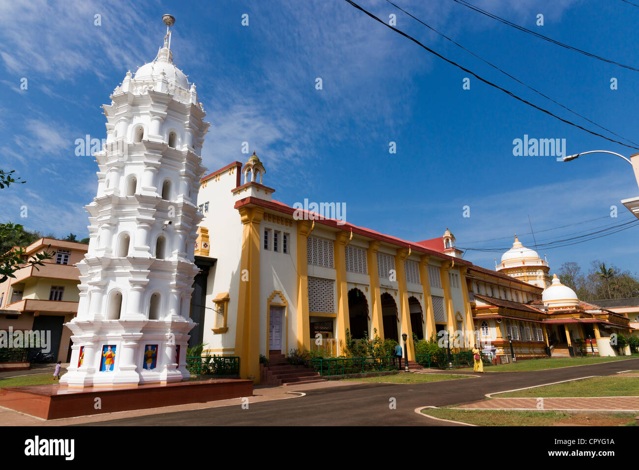 The temple of Ramnathi is located in Ramnathim, Bandivade in Goa Stock ...