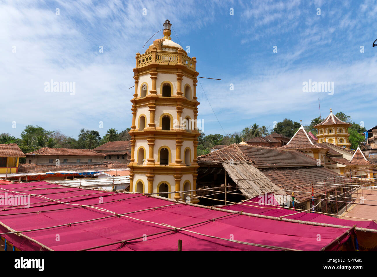 Kamakshi temple shiroda goa hi-res stock photography and images - Alamy