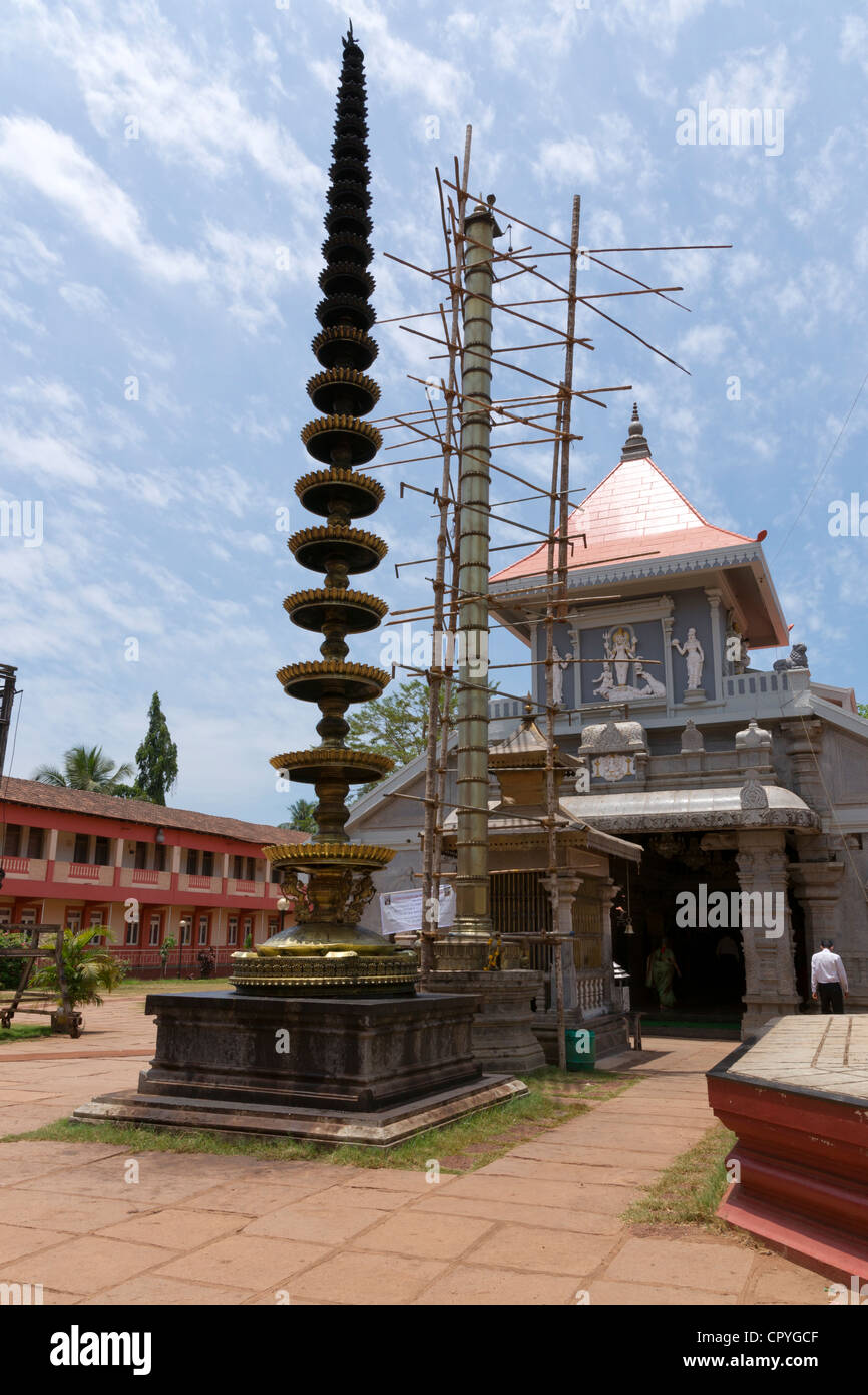 The Shri Mahalsa temple at Mardol Goa Stock Photo - Alamy