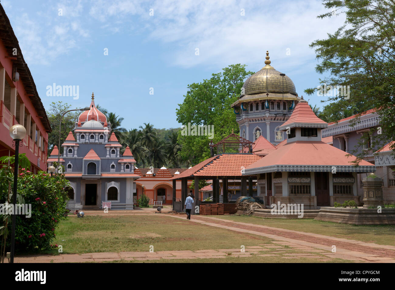 The Shri Mahalsa temple at Mardol Goa Stock Photo - Alamy