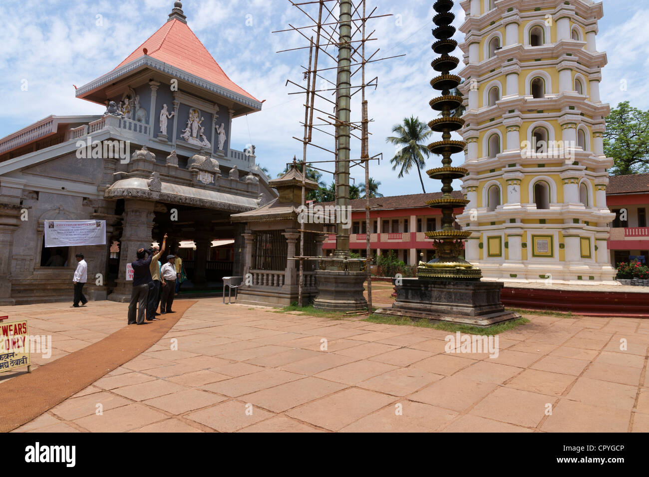 The Shri Mahalsa temple at Mardol Goa Stock Photo - Alamy