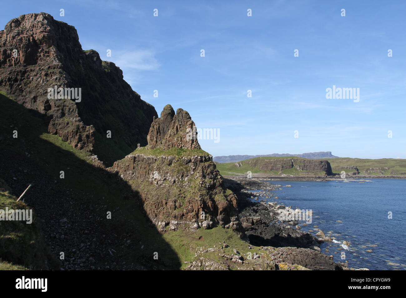 Beinn Airein Isle of Muck Scotland May 2012 Stock Photo - Alamy