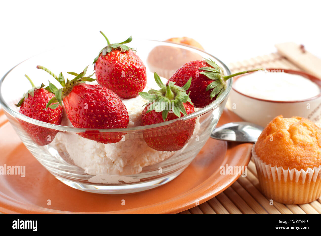 Fresh and delicious breakfast. Light supper Stock Photo - Alamy