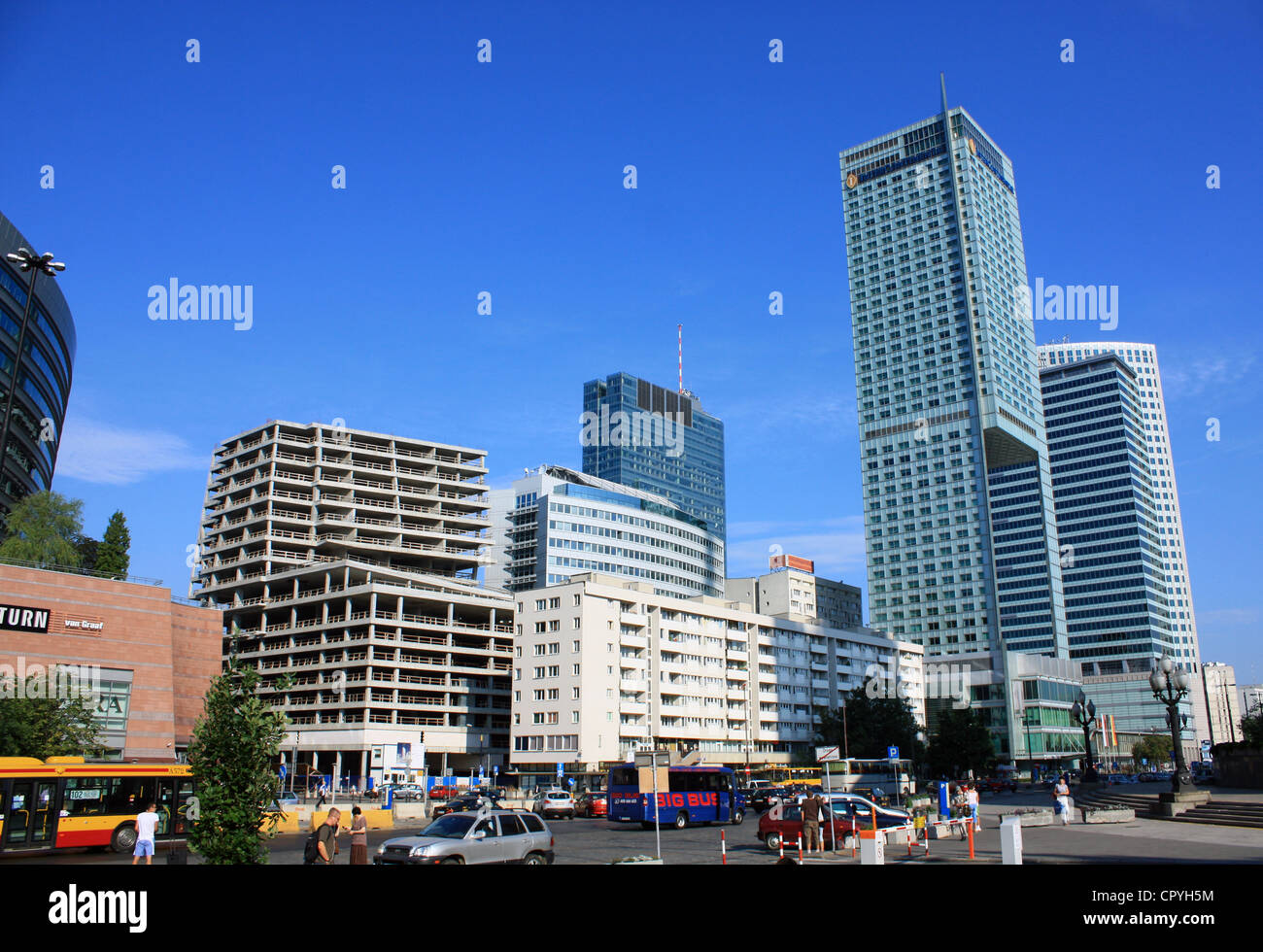 Downtown warsaw city center hi-res stock photography and images - Alamy