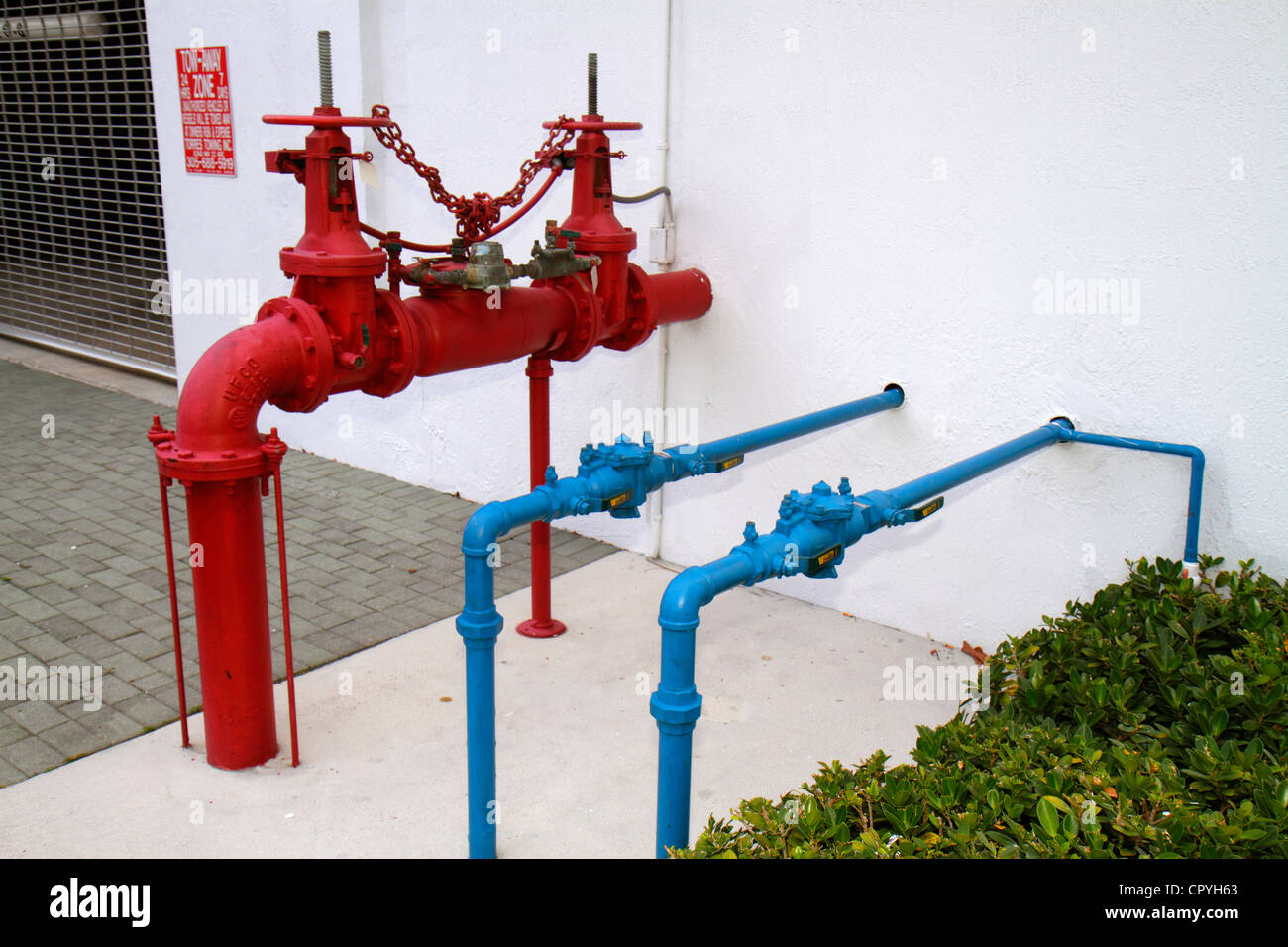 Miami Florida,Coral Gables,water pipes,gas,plumbing,exposed,commercial ...