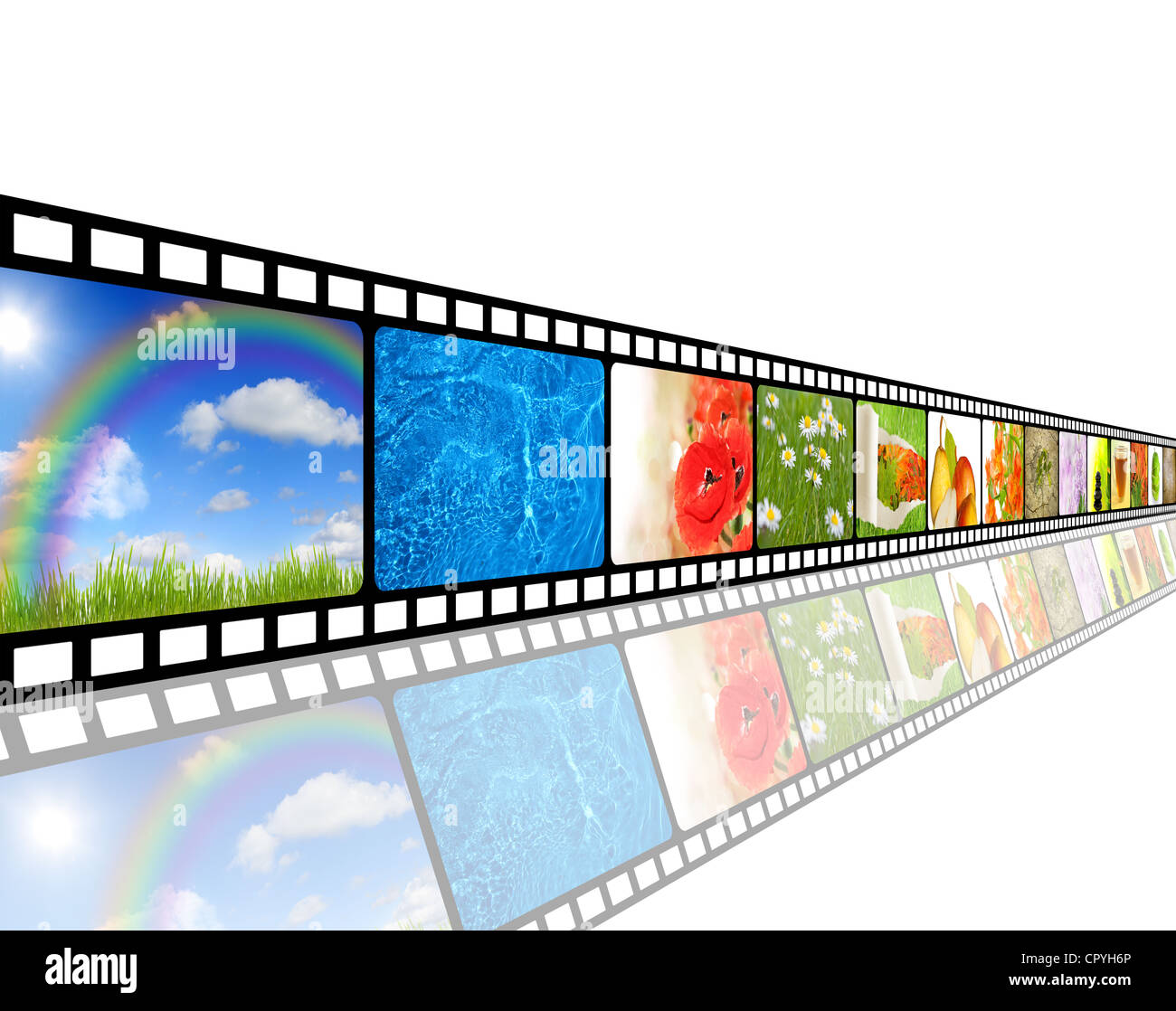 Set film strip reel hi-res stock photography and images - Alamy