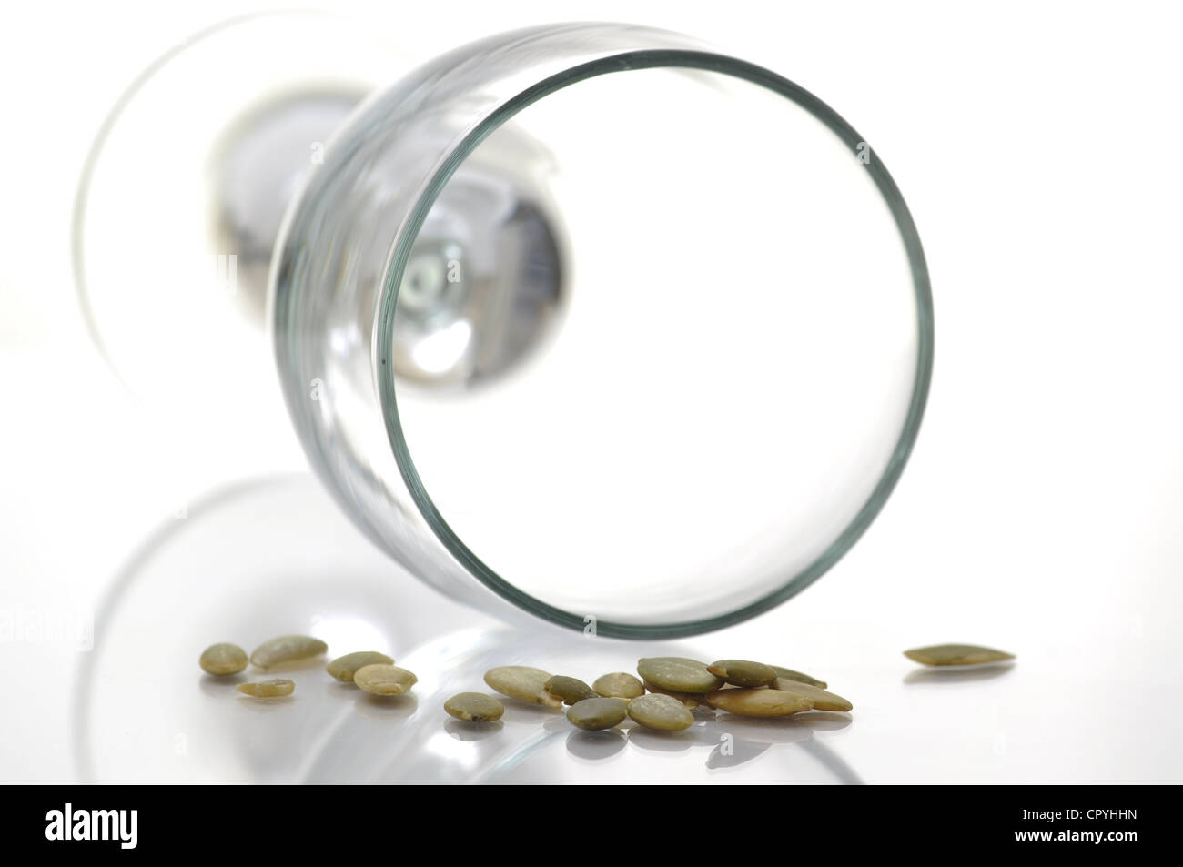 Glass and sunflower seeds Stock Photo - Alamy