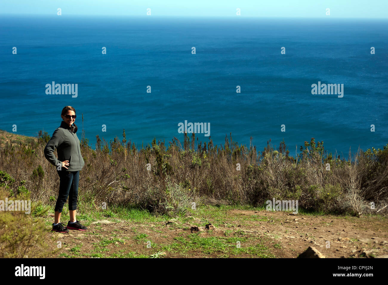 Blue Atlantic Ocean off Cape Town, South Africa Stock Photo - Alamy