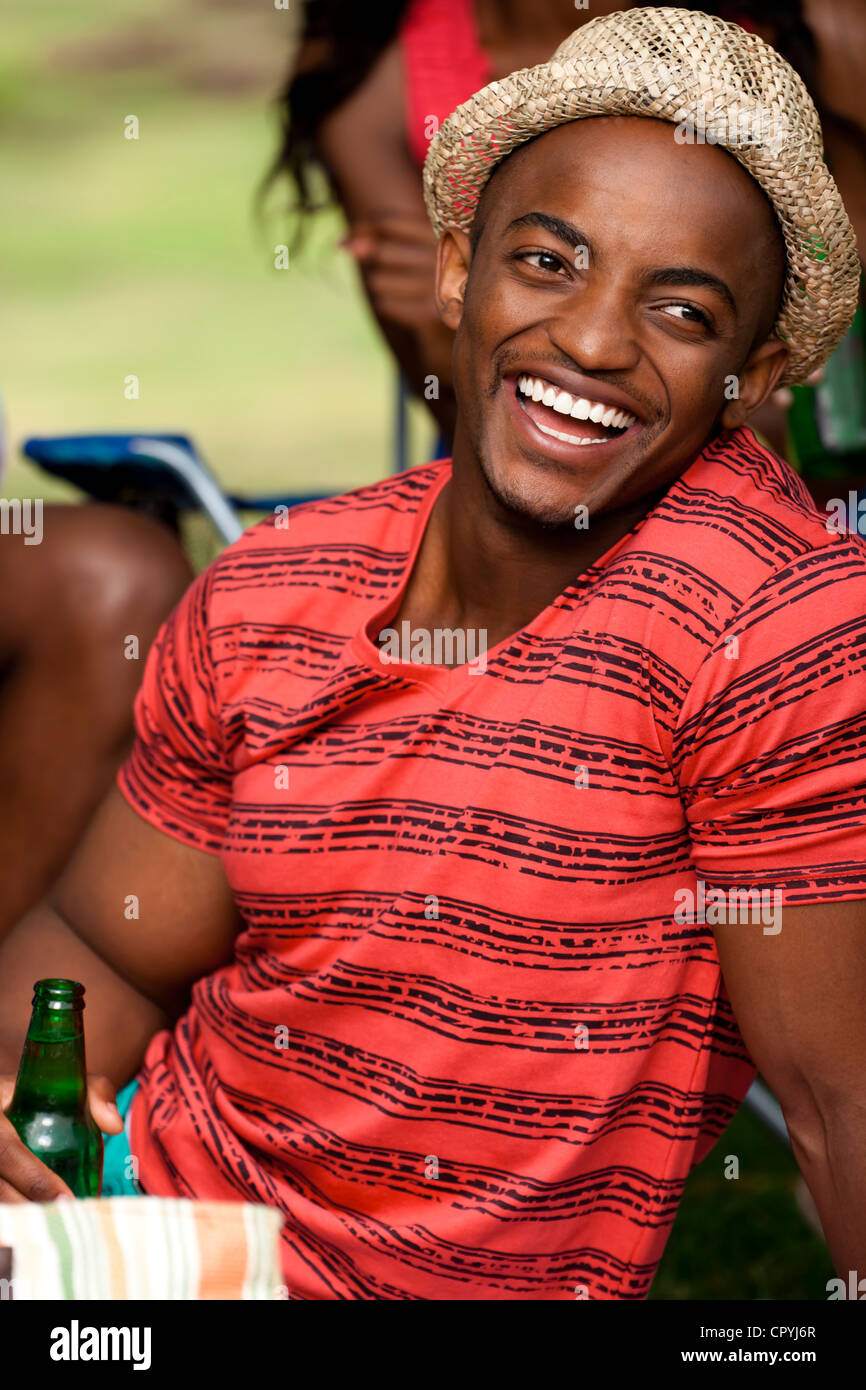 Vertical beer man male front views hi-res stock photography and images ...