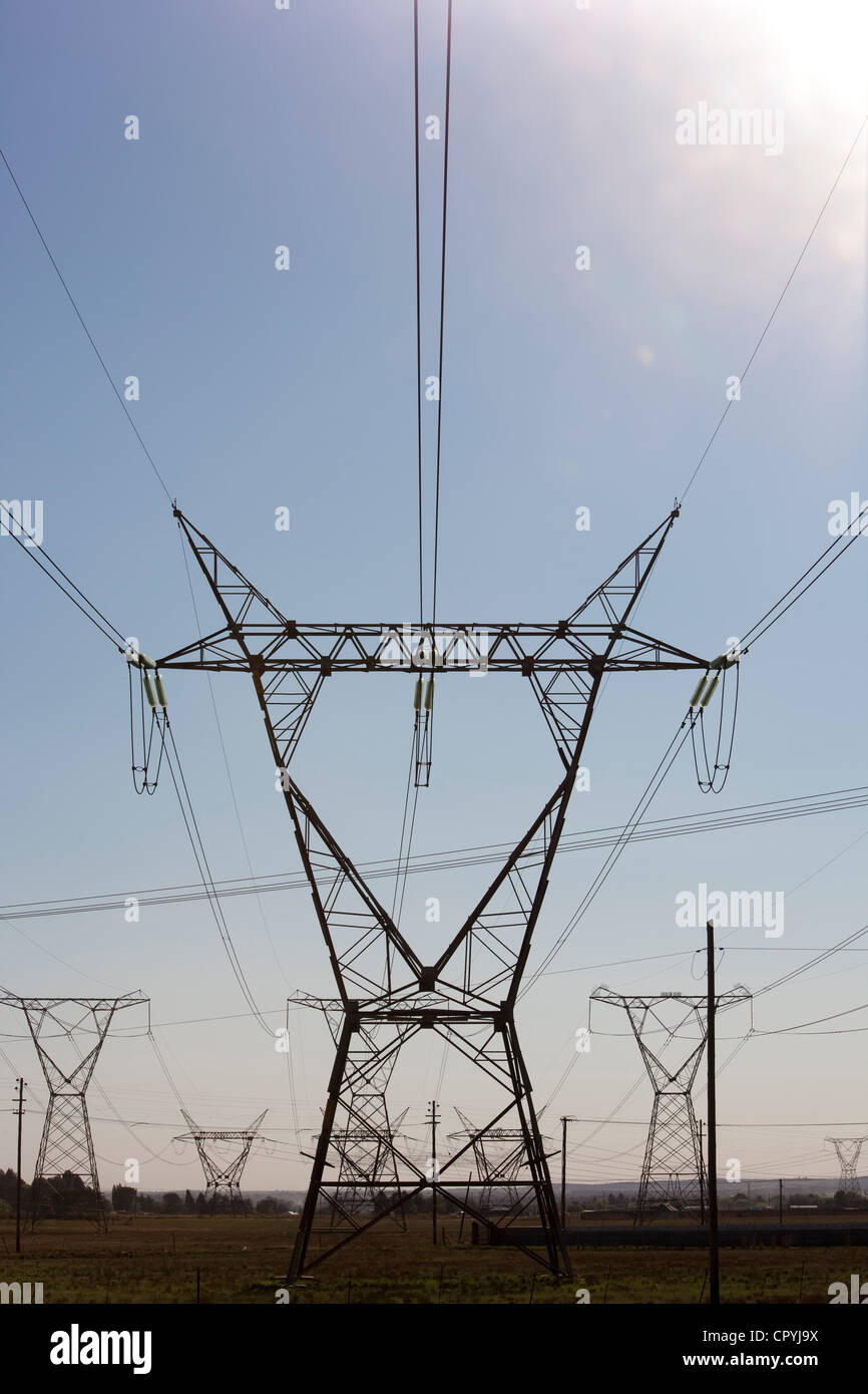 Electric pylon south africa hi-res stock photography and images - Alamy
