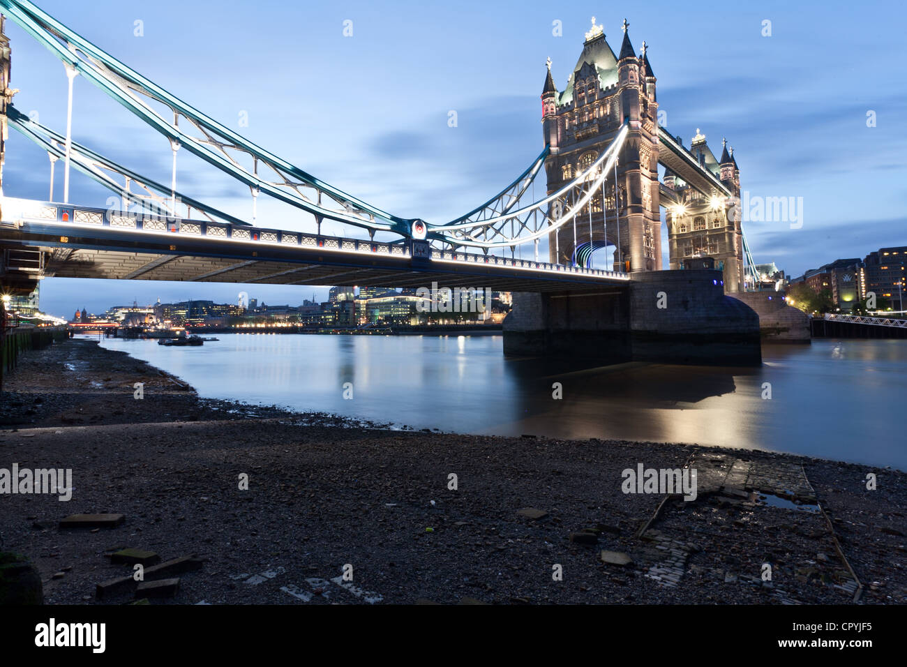 Tower Bridge, night time shot Stock Photo - Alamy