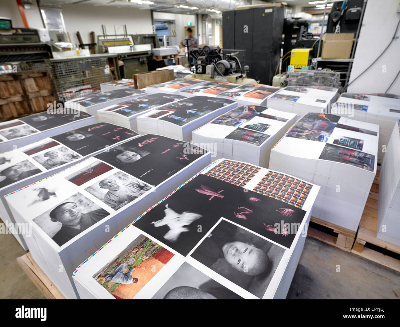 A full scale printing press in Singapore Stock Photo - Alamy