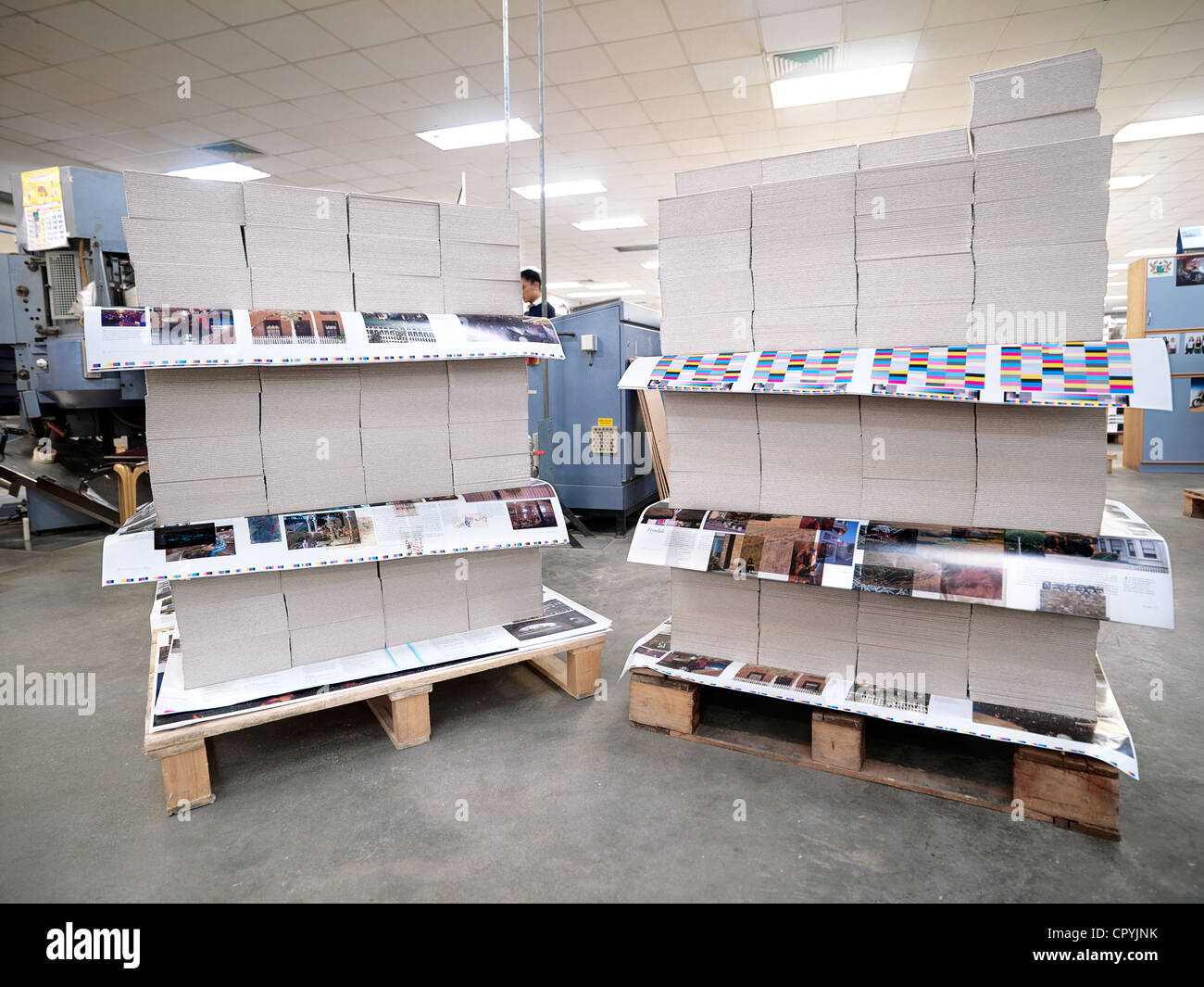 A full scale printing press in Singapore Stock Photo - Alamy