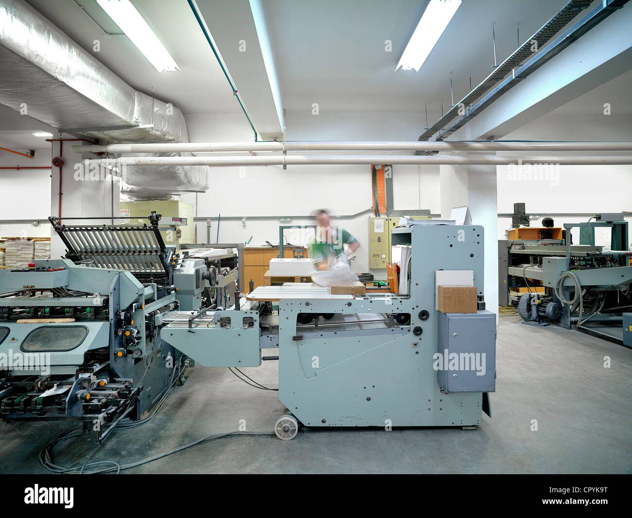A full scale printing press in Singapore Stock Photo - Alamy
