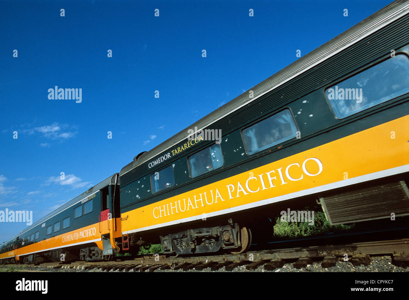 Mexico, Sinaloa State, El Fuerte, departure of El Chepe Train to ...