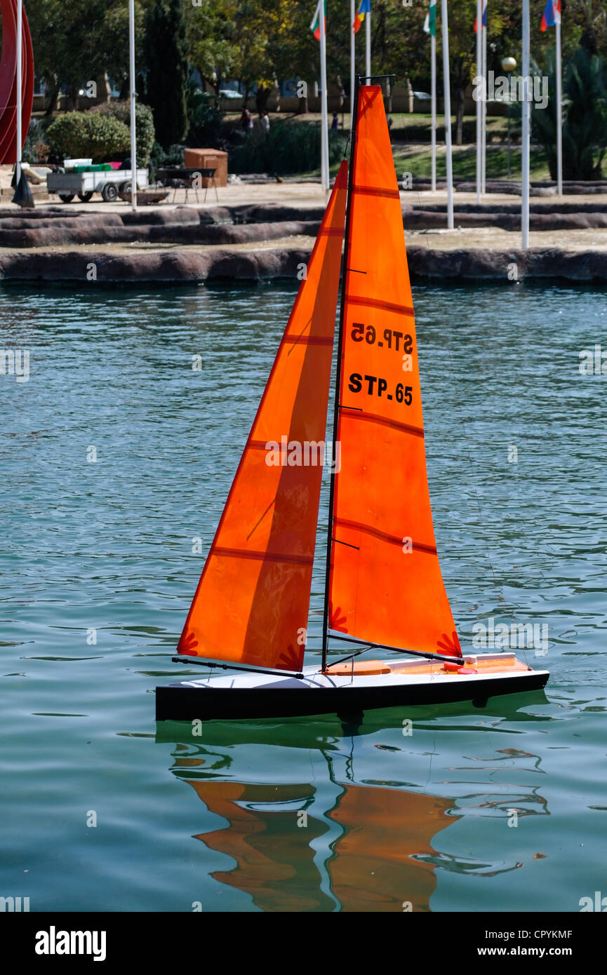 Orange flag boat hi-res stock photography and images - Alamy