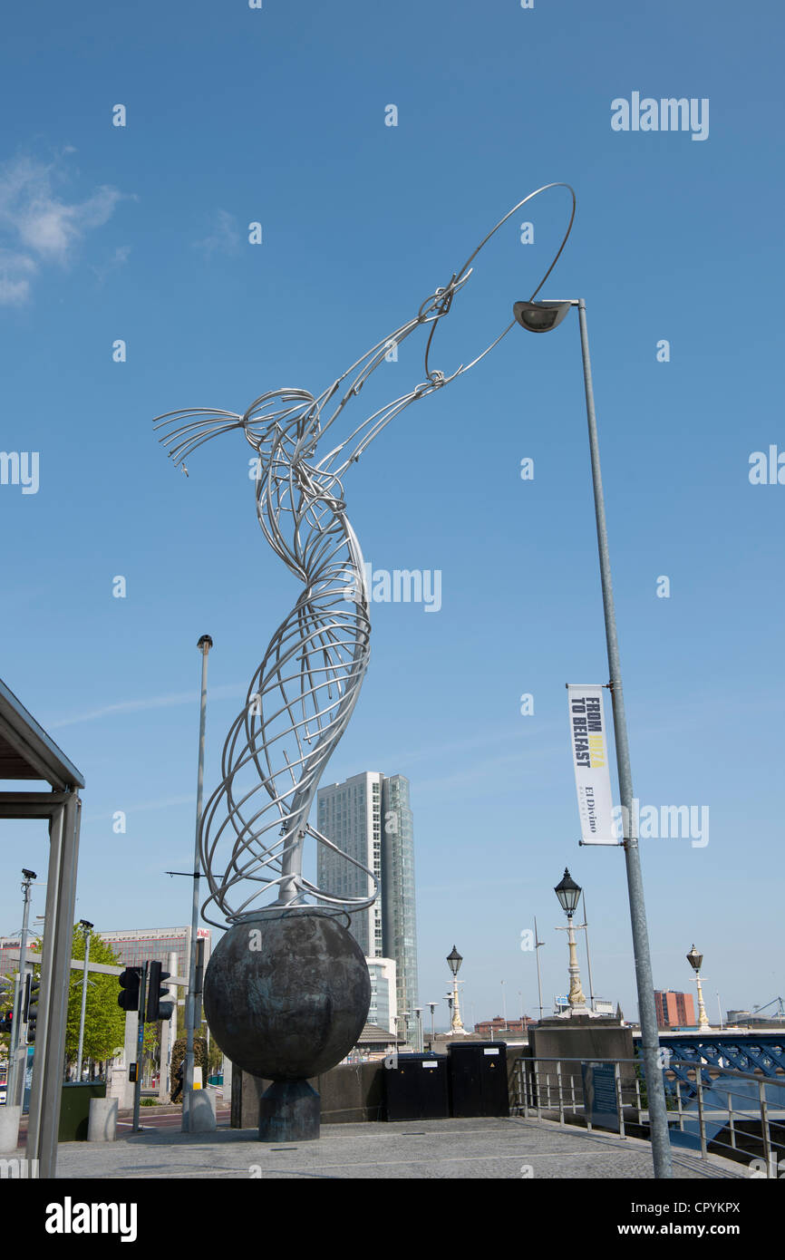 Beacon of Hope Sculpture Belfast, Northern Ireland Stock Photo - Alamy