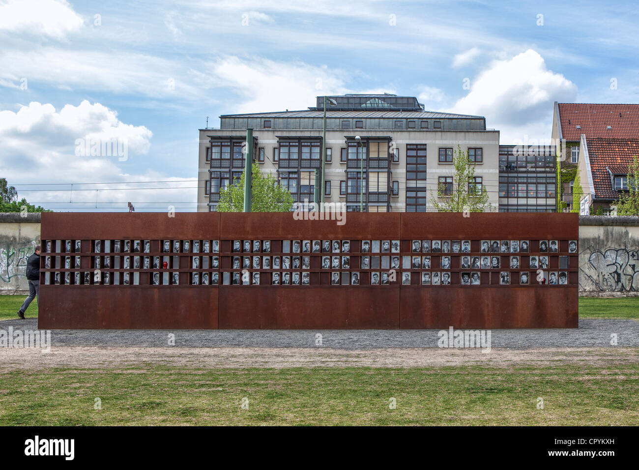 The Berlin Wall Memorial is in Bernauer Street.Mitte,Berlin The victims ...