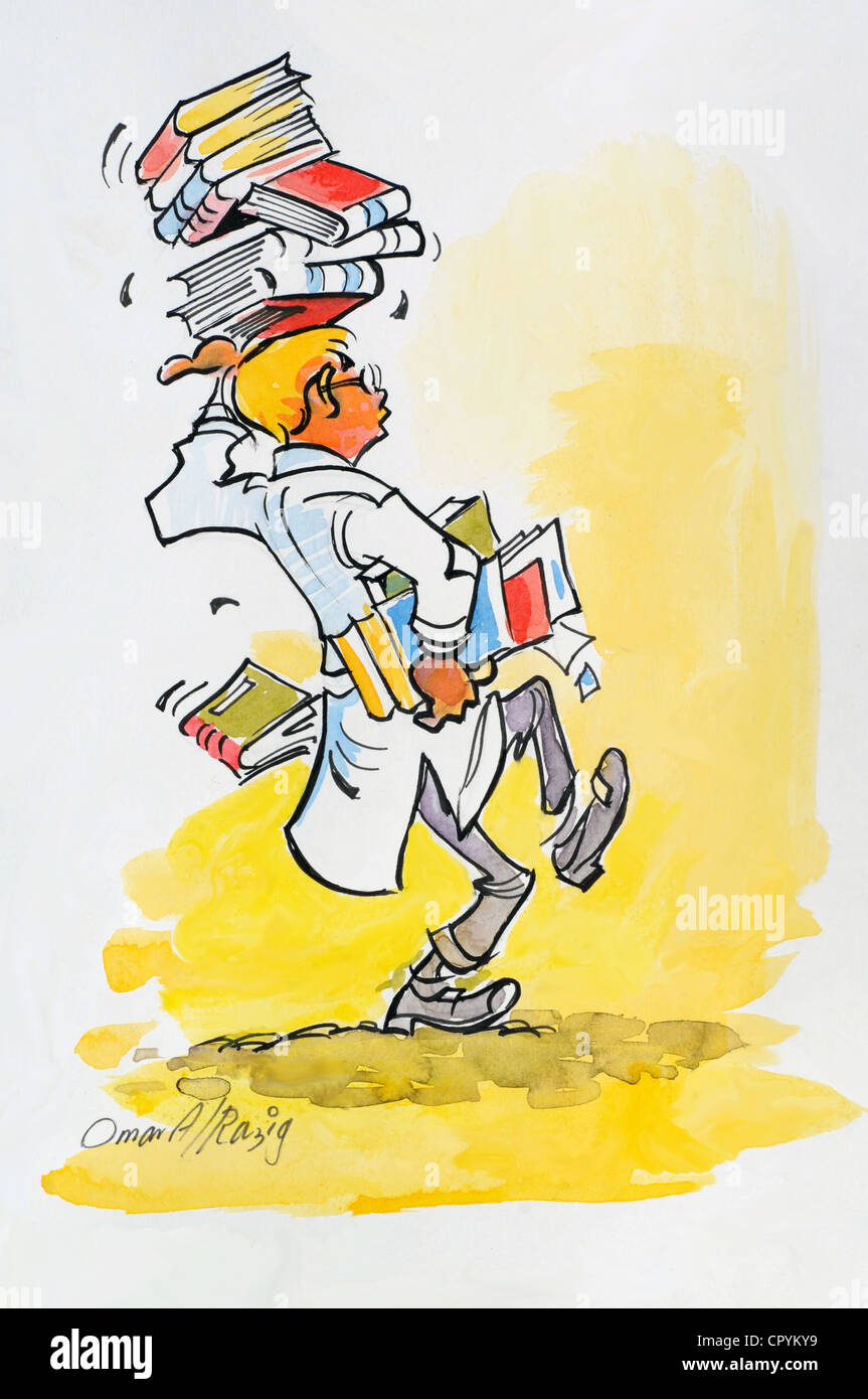 Burden cartoon hi-res stock photography and images - Alamy
