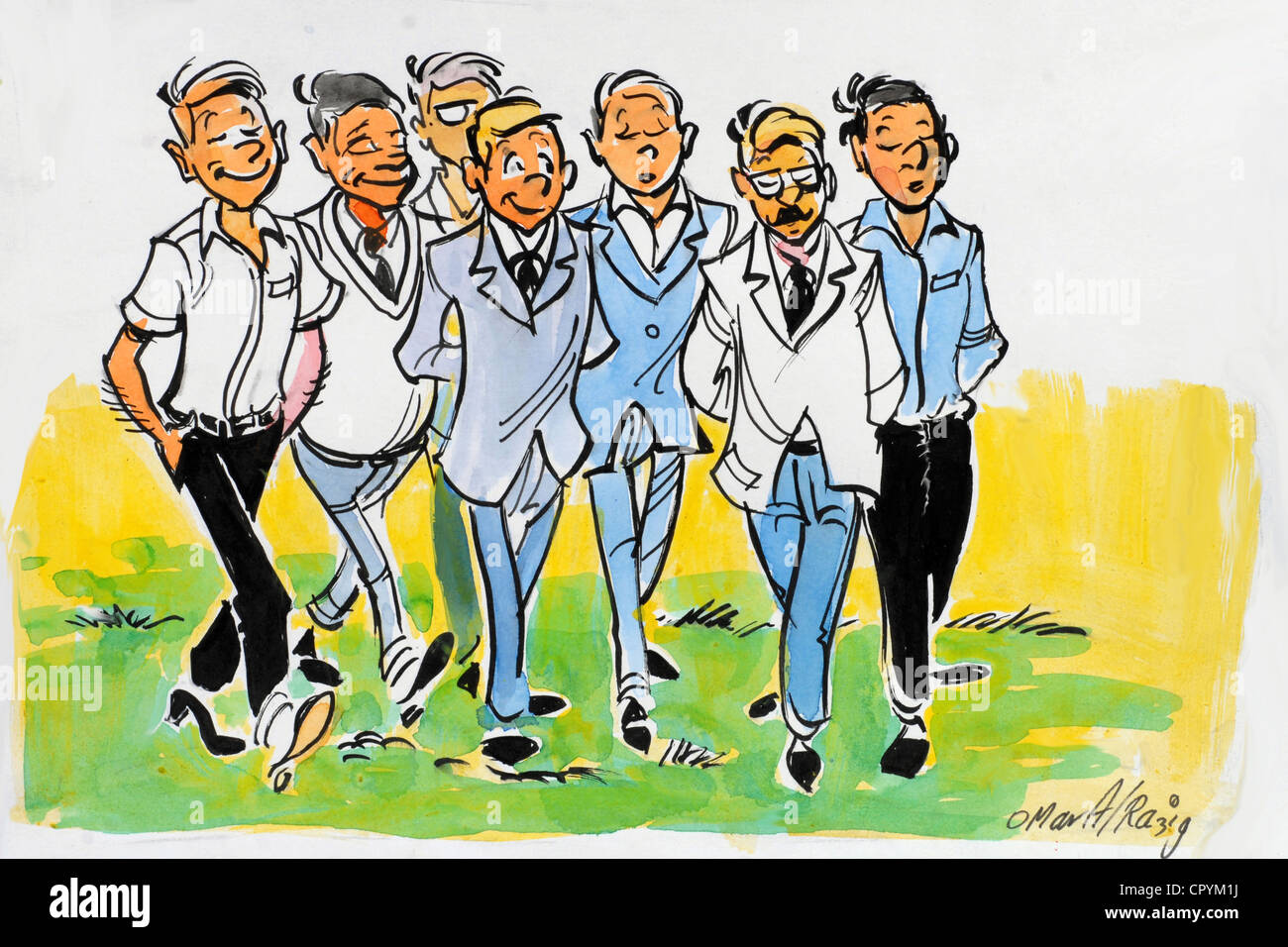 Smart cartoon hi-res stock photography and images - Alamy