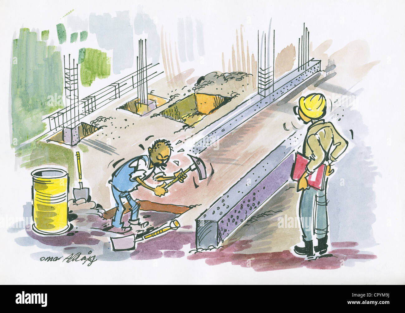 Building the foundations for success Stock Photo - Alamy