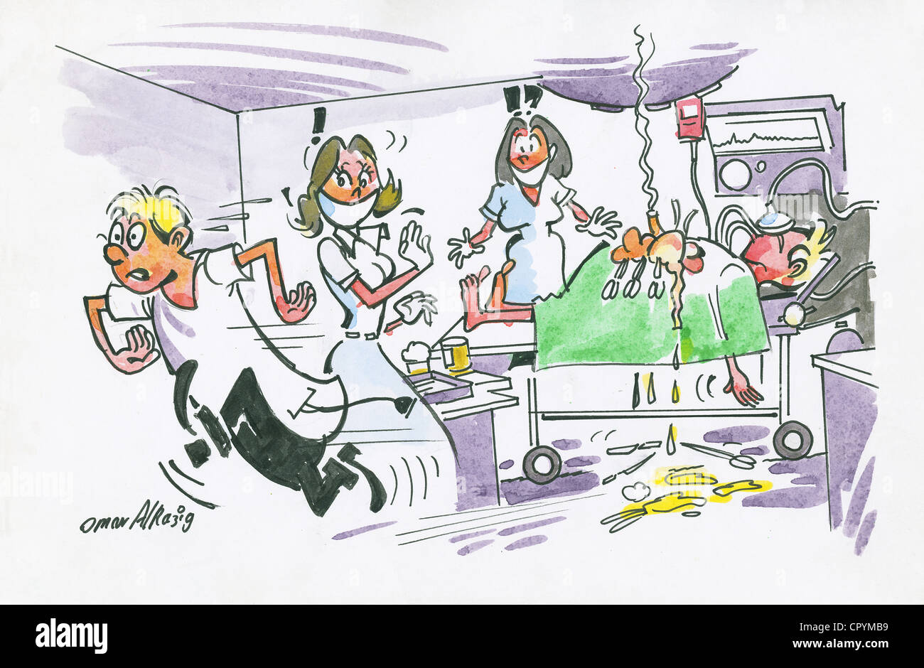 Doctor cartoons hi-res stock photography and images - Alamy