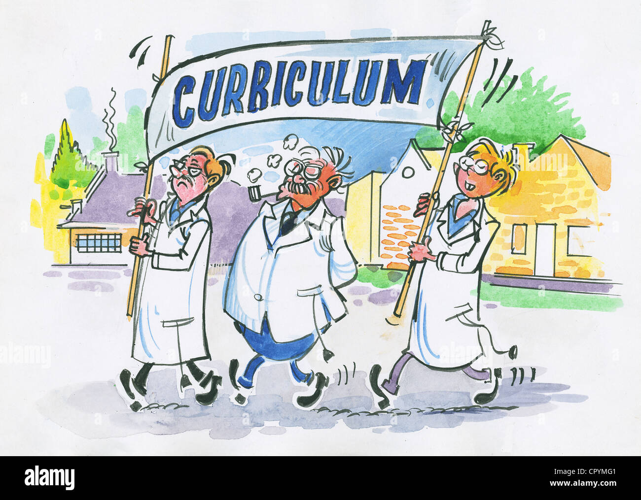 Doctors cartoon hi-res stock photography and images - Alamy