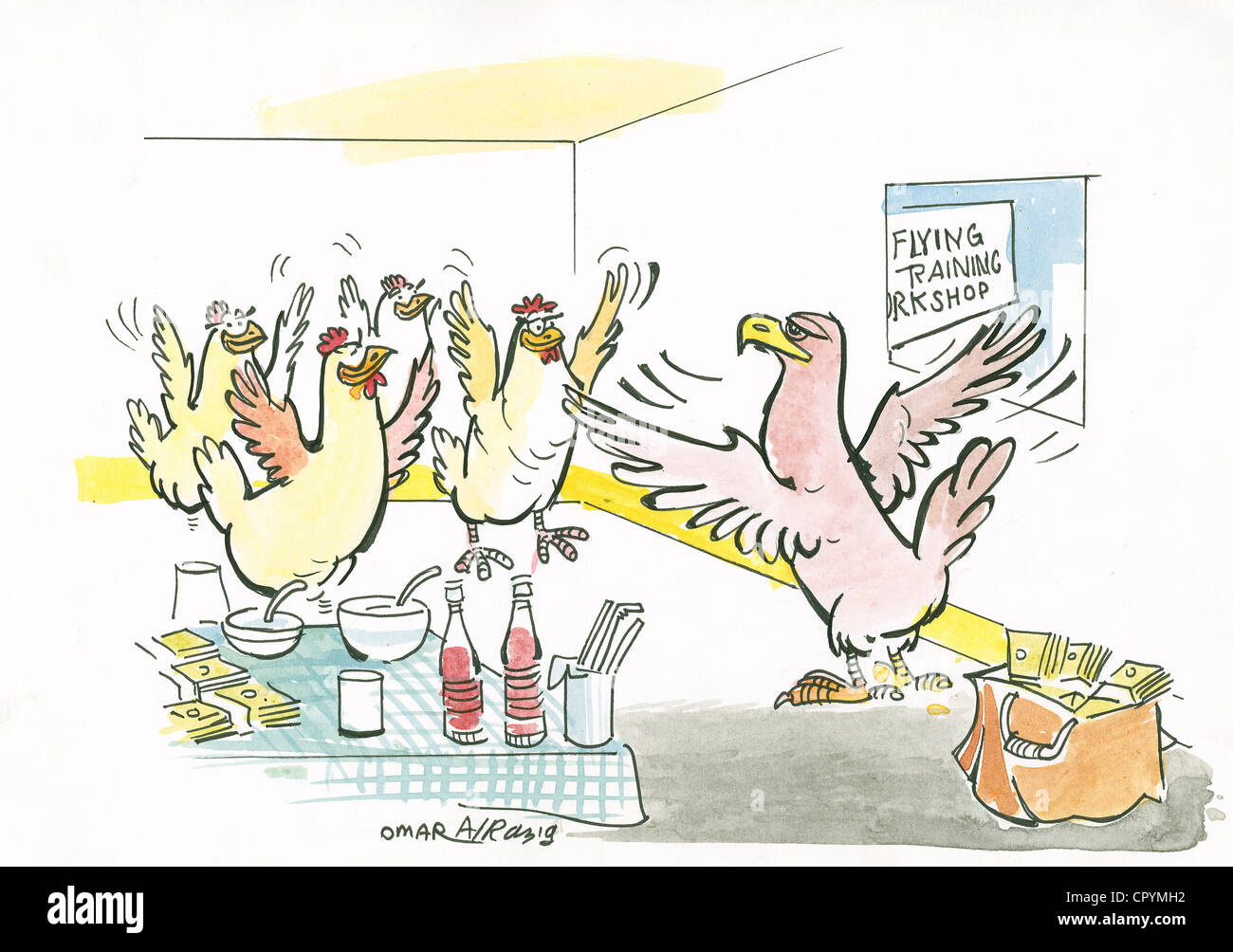 Chicken run cartoon hi-res stock photography and images - Alamy