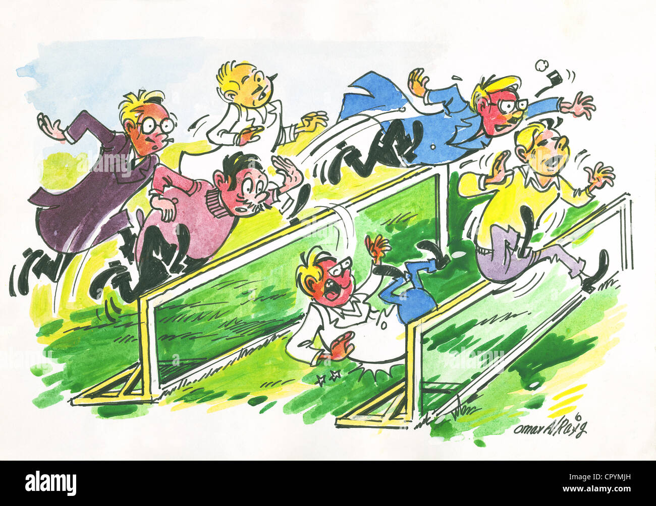 Work cartoons hi-res stock photography and images - Alamy