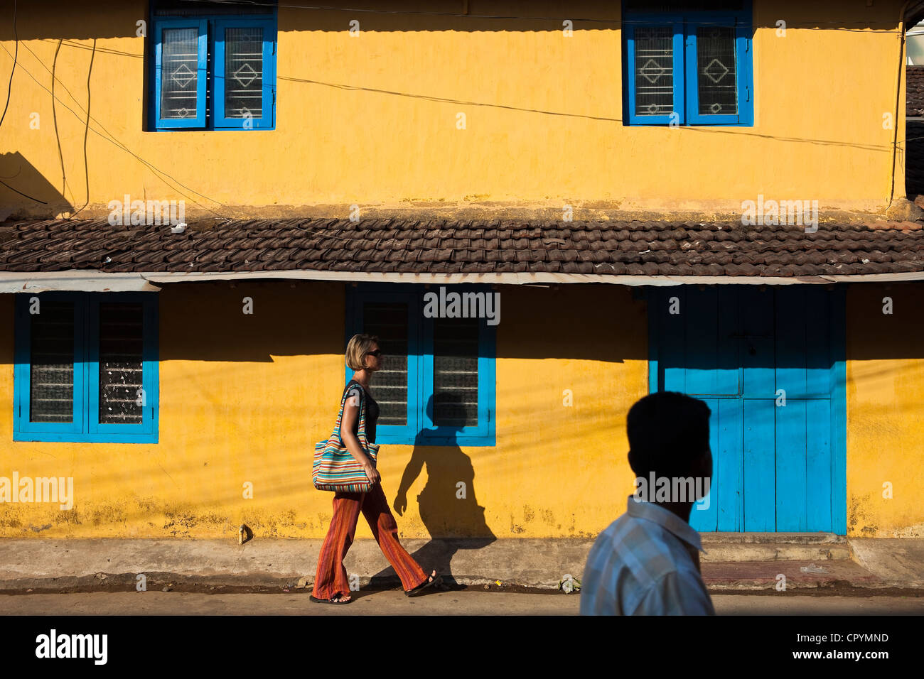 India, Kerala State, Kochi (Cochin), colonial historical centre Stock ...