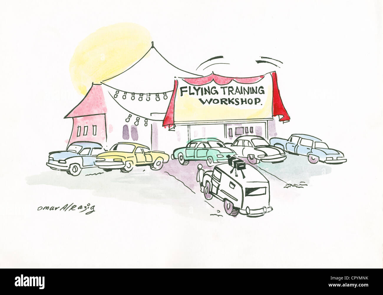 Cartoons training hi-res stock photography and images - Alamy