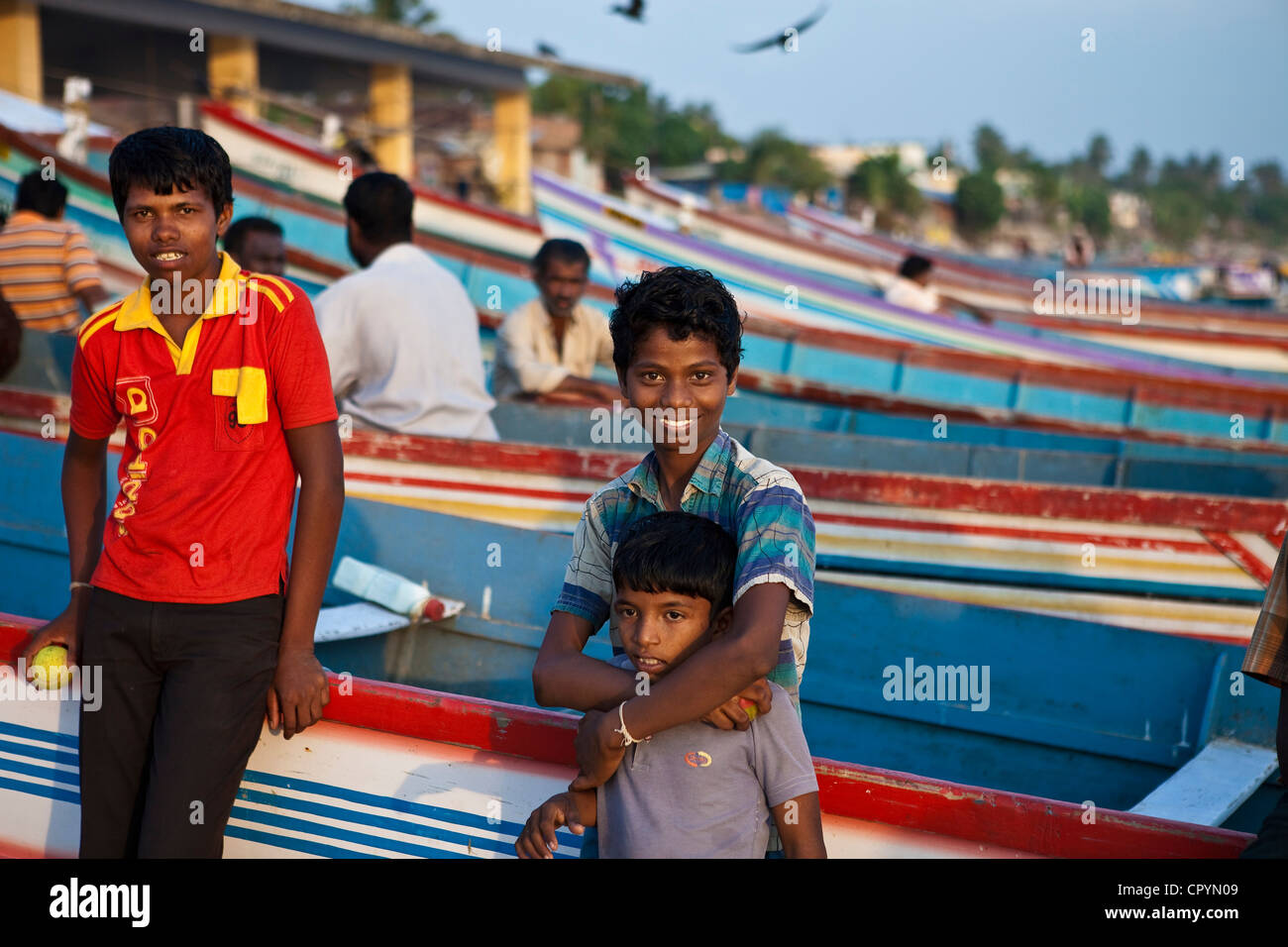 Child boat india hi-res stock photography and images - Alamy