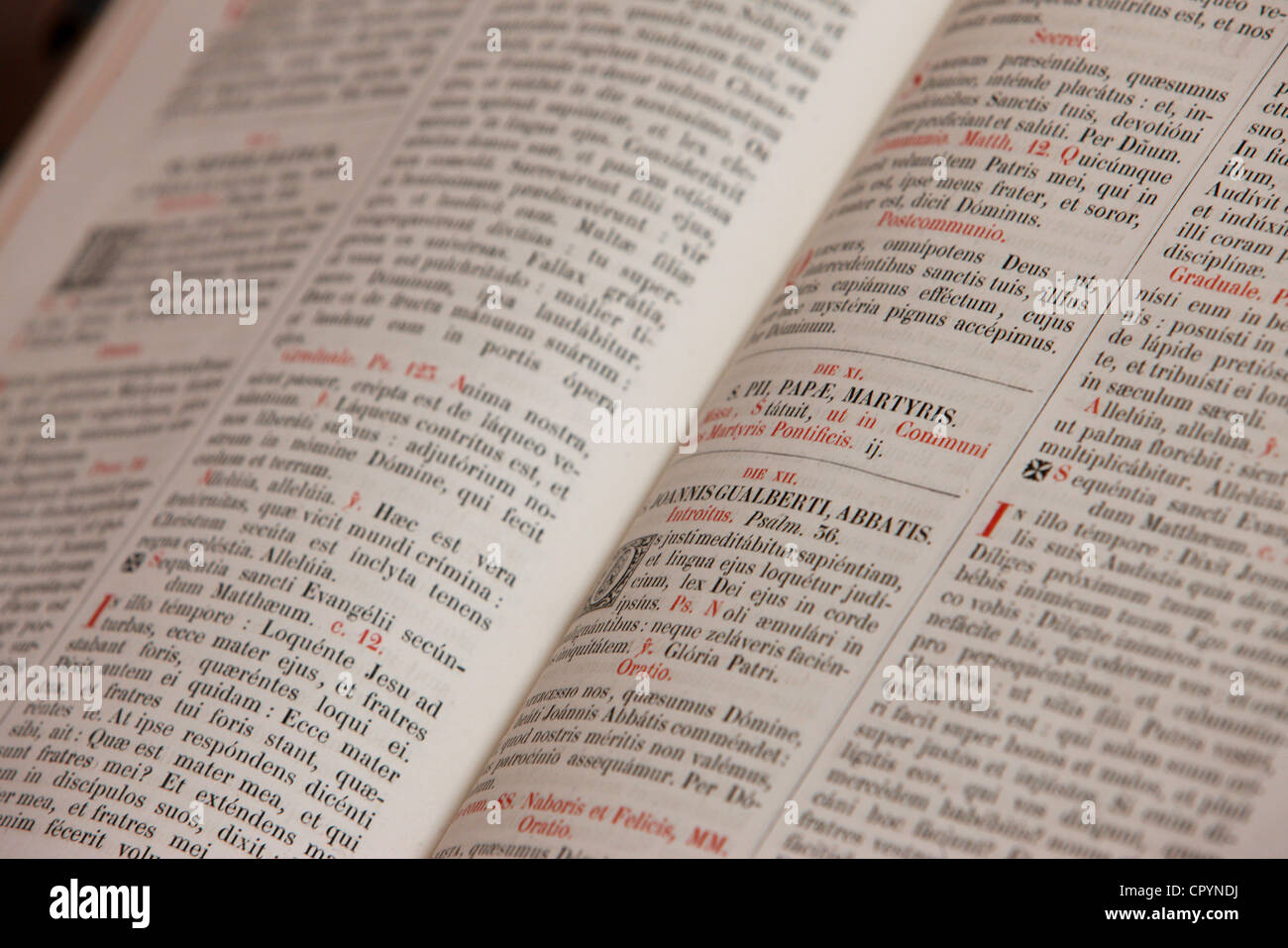 Latin Bible, France, Europe Stock Photo - Alamy
