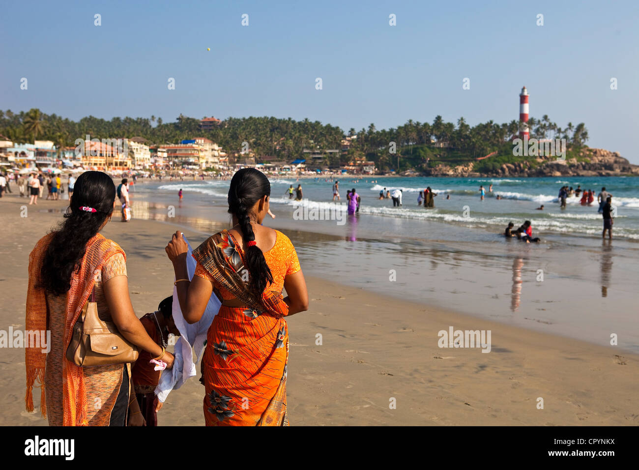India, Kerala State, seaside resort of Kovalam Stock Photo - Alamy