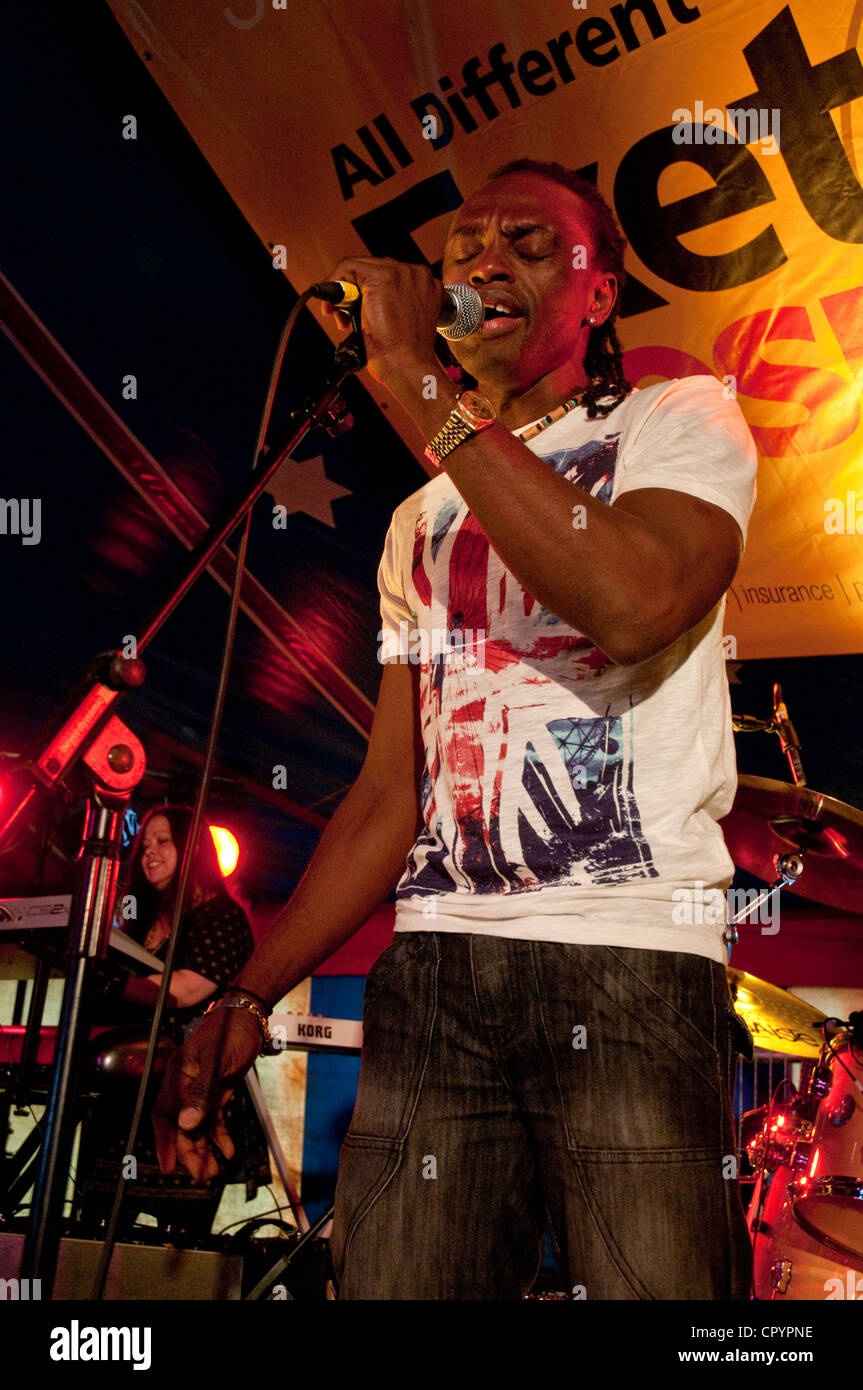 Perchy Farmer performing live in the World Big Top at the Exeter ...