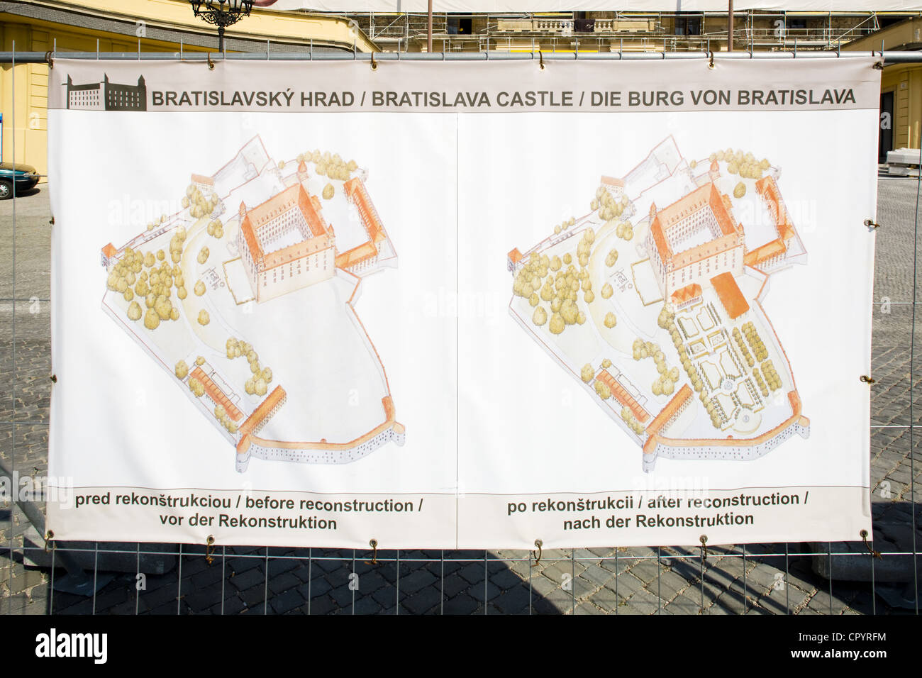 plan of Bratislava Castle, Slovakia Stock Photo - Alamy