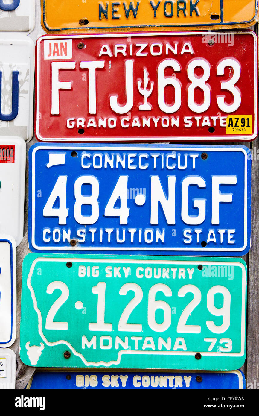 registration numbers, USA Stock Photo - Alamy