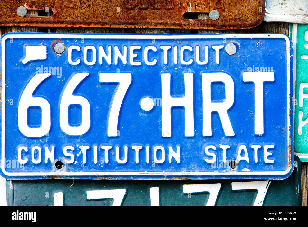 registration number, Connecticut, USA Stock Photo - Alamy