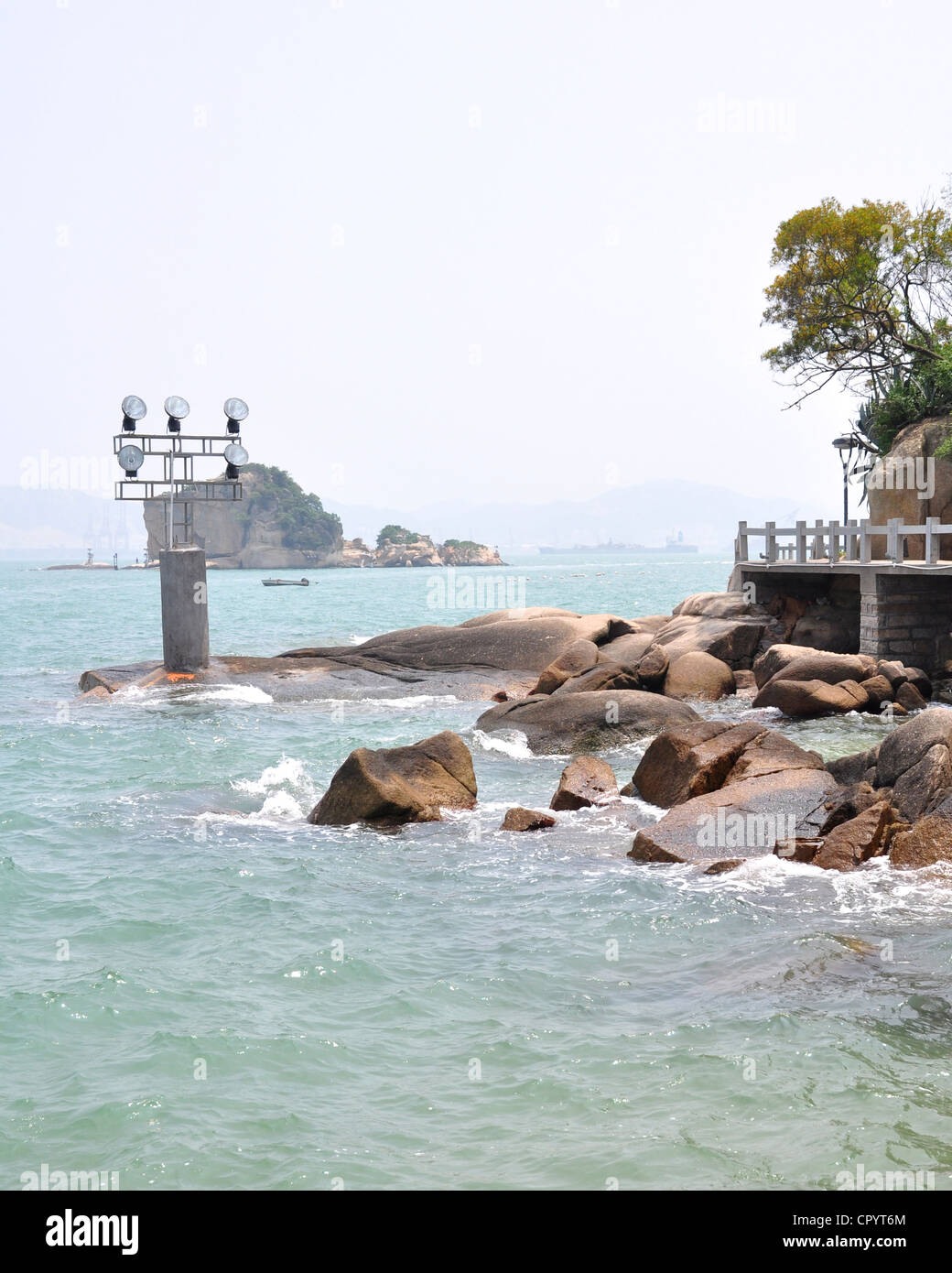 xiamen landscape with sea, rocks and beach Stock Photo - Alamy