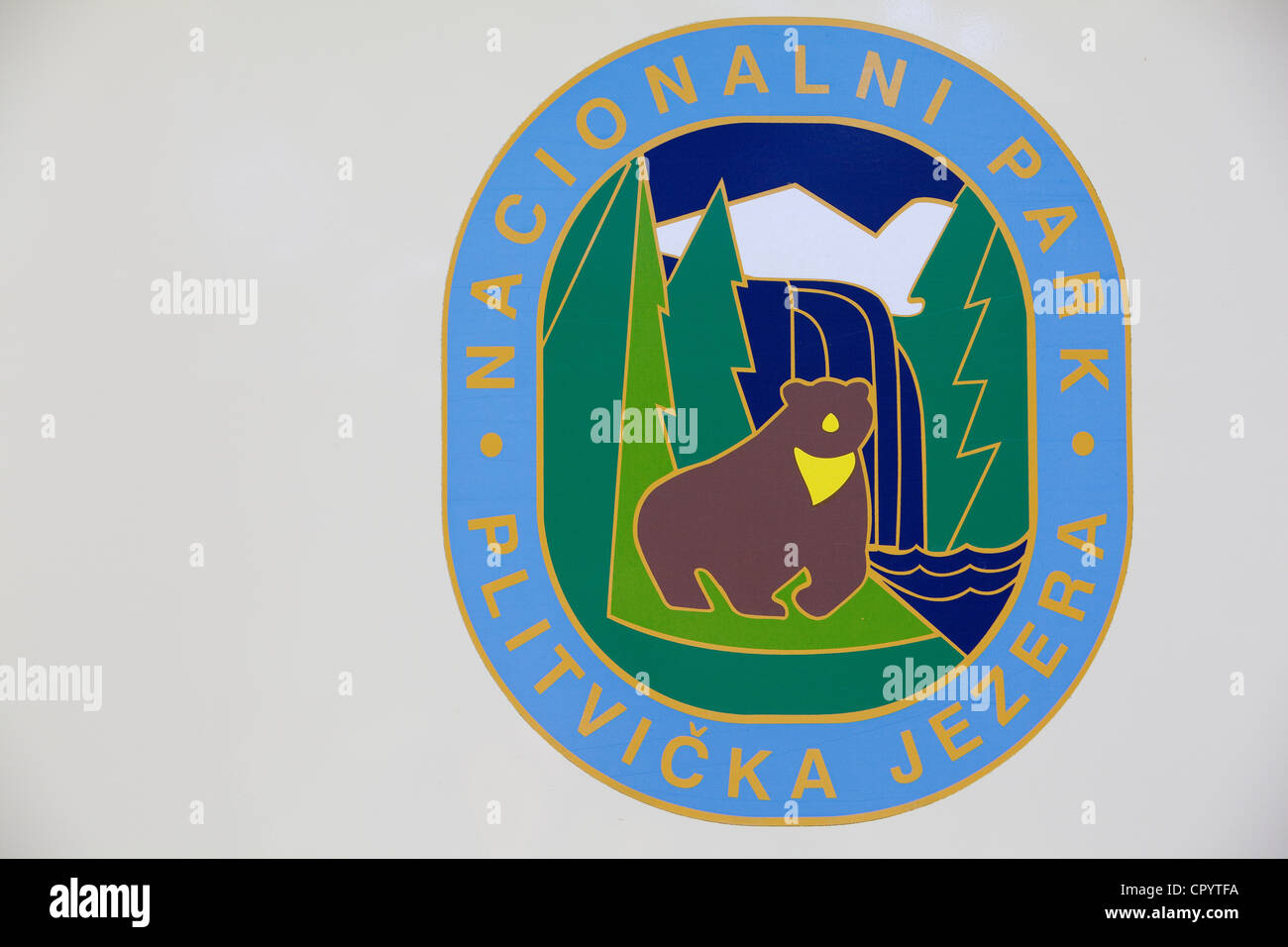 Emblem, Plitvice Lakes National Park, UNESCO World Heritage Site ...