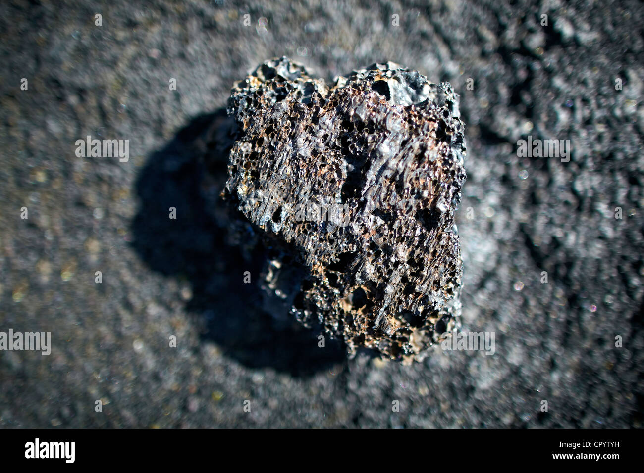 Cinder, lava, Kilauea Iki Trail, Kilauea, Hawai'i Volcanoes National ...