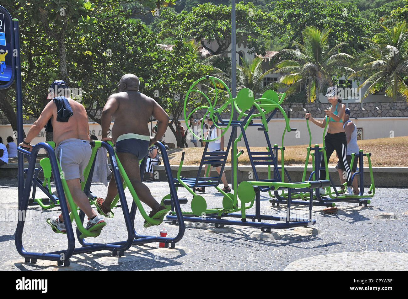 outdoor gym, Leme, Rio de Janeiro, Brazil Stock Photo - Alamy
