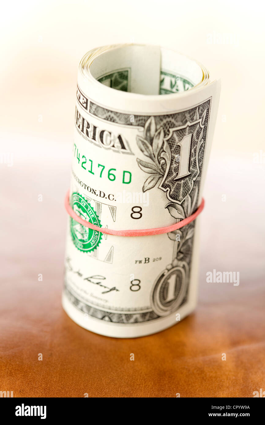 Bundle of dollar bills Stock Photo - Alamy