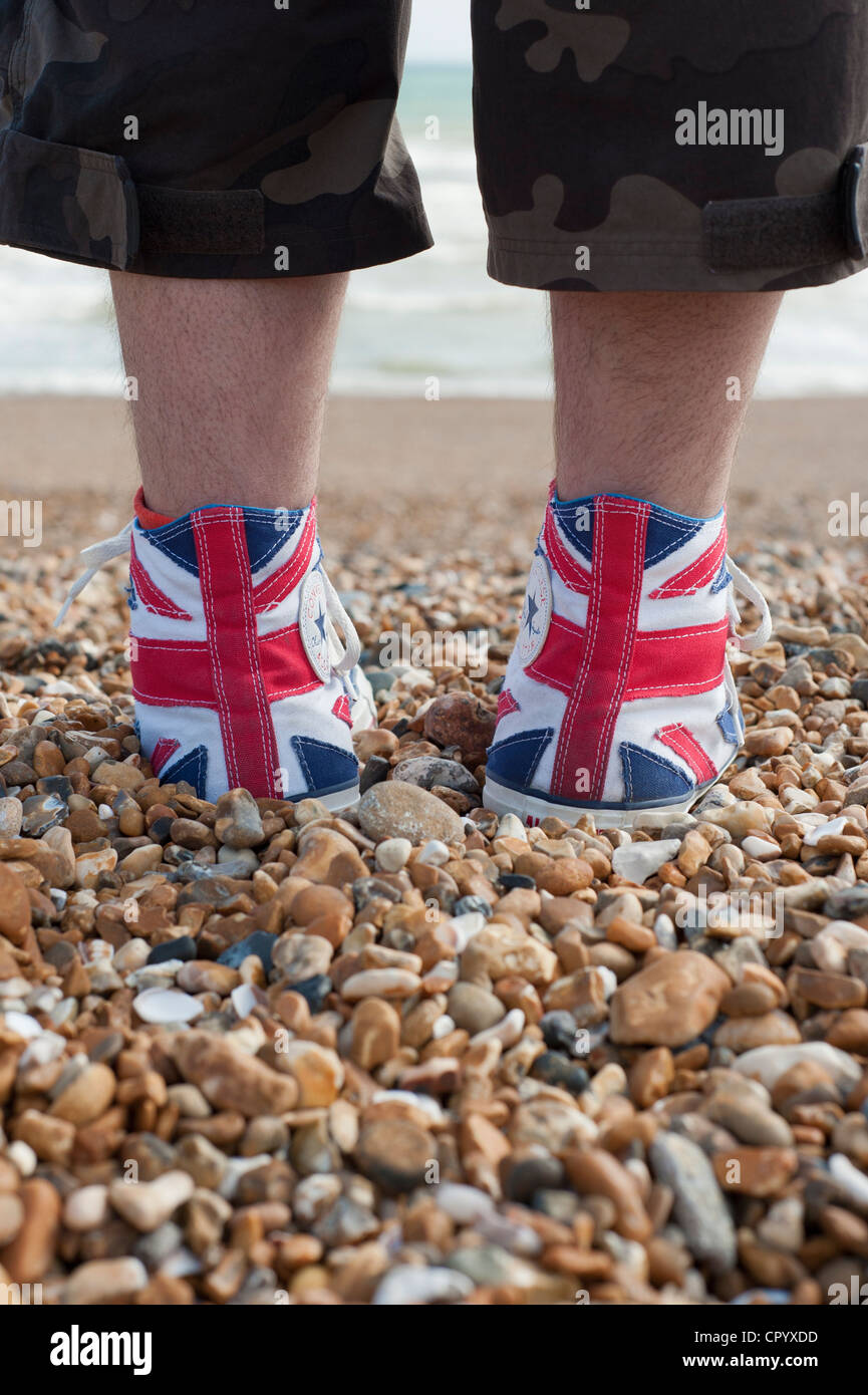 Pair union jack shoes hi-res stock photography and images - Alamy