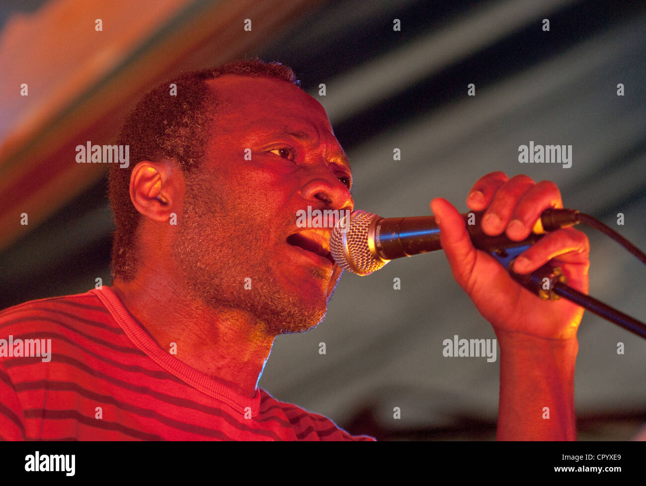 Helele performing live in the World Big Top at the Exeter Respect ...