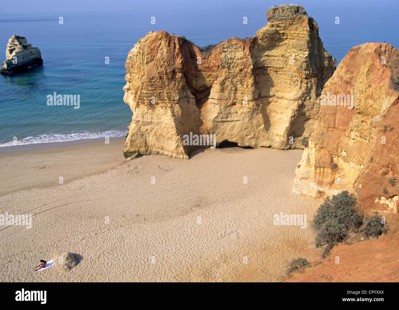 Portugal, Algarve Region, Playa de Vau Beach Stock Photo - Alamy